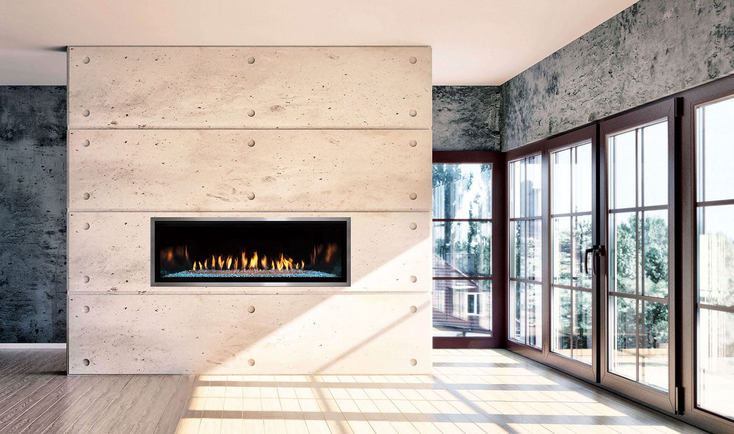 Mendota ML60 Linear gas fireplace - Sutter Home & Hearth